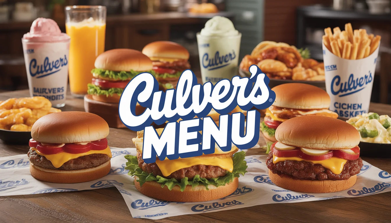 Culver’s Menu with Prices (2025) - Fast Food Menu